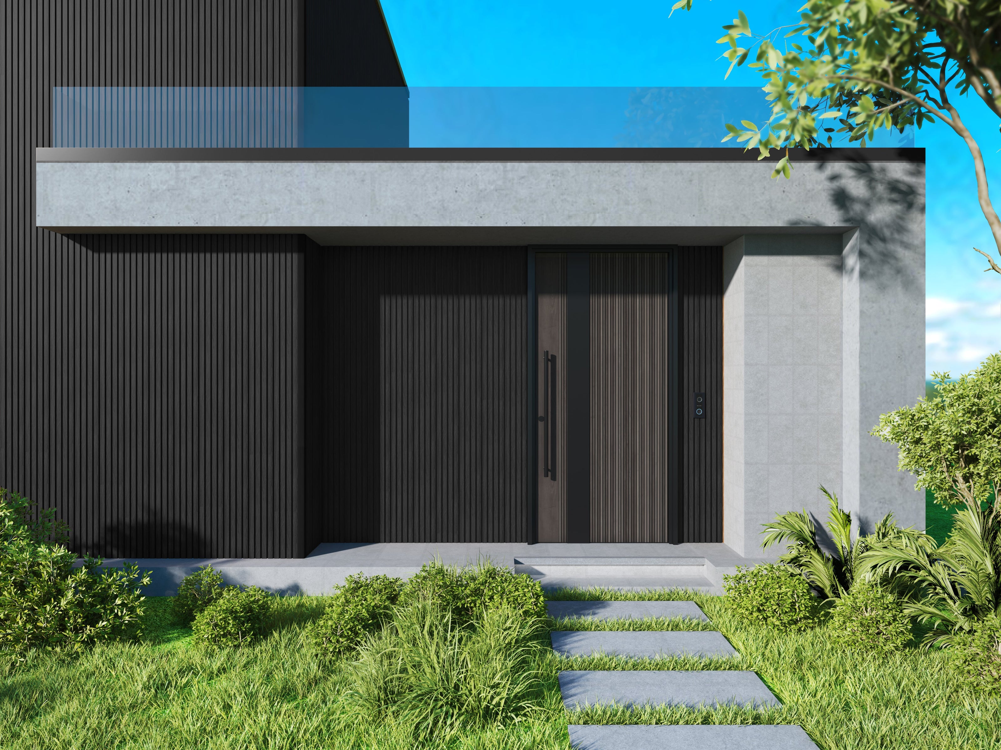 Black Exterior Wall Cladding Panel UK | 290cm Composite
