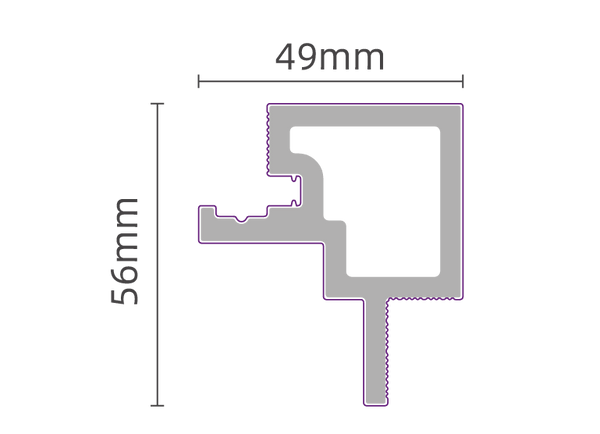 Black Corner Trim 290cm UK | Exterior Cladding Finish