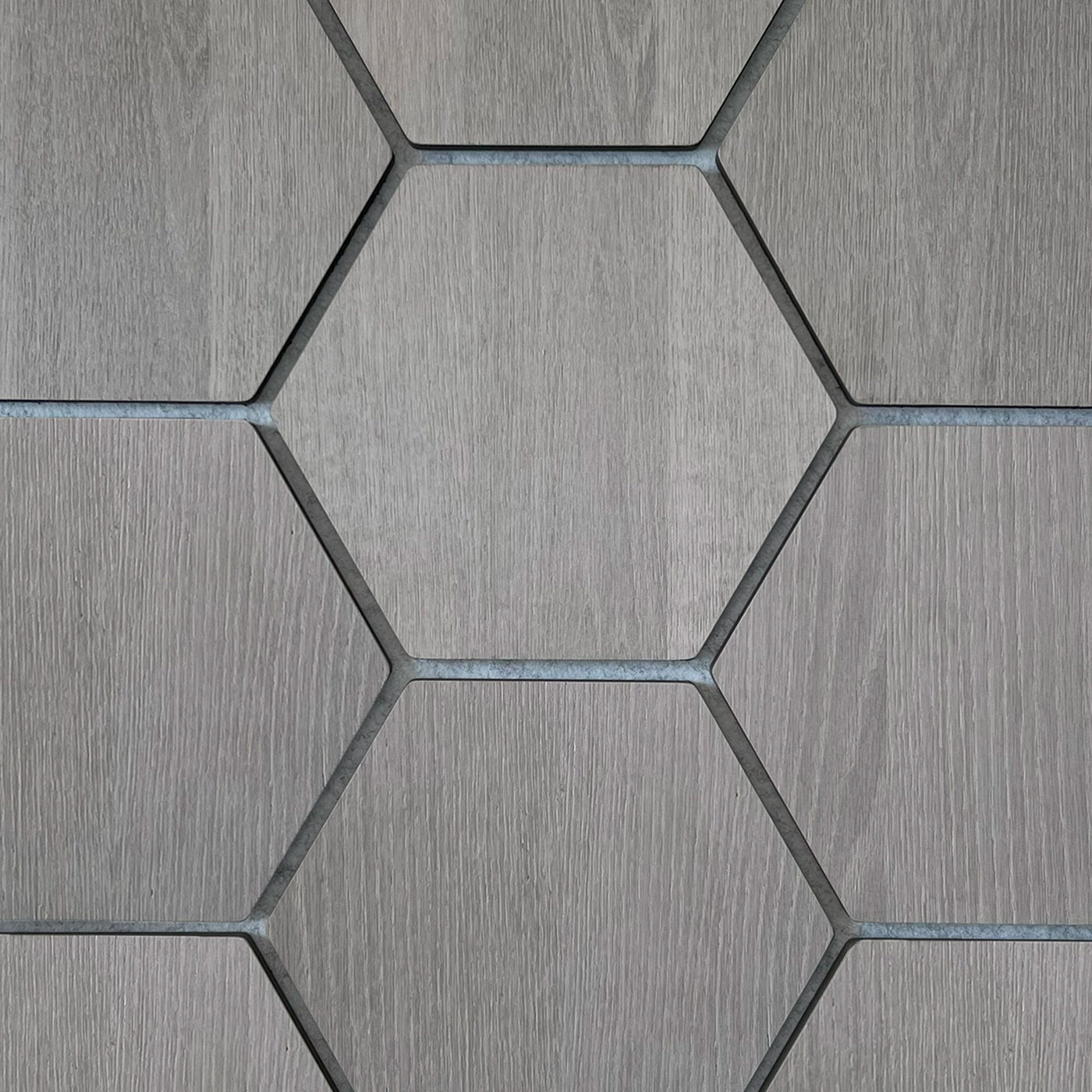 Hexagon Panel Grey Walnut with Grey Felt 81 cm | Acoustic | Wall Decor