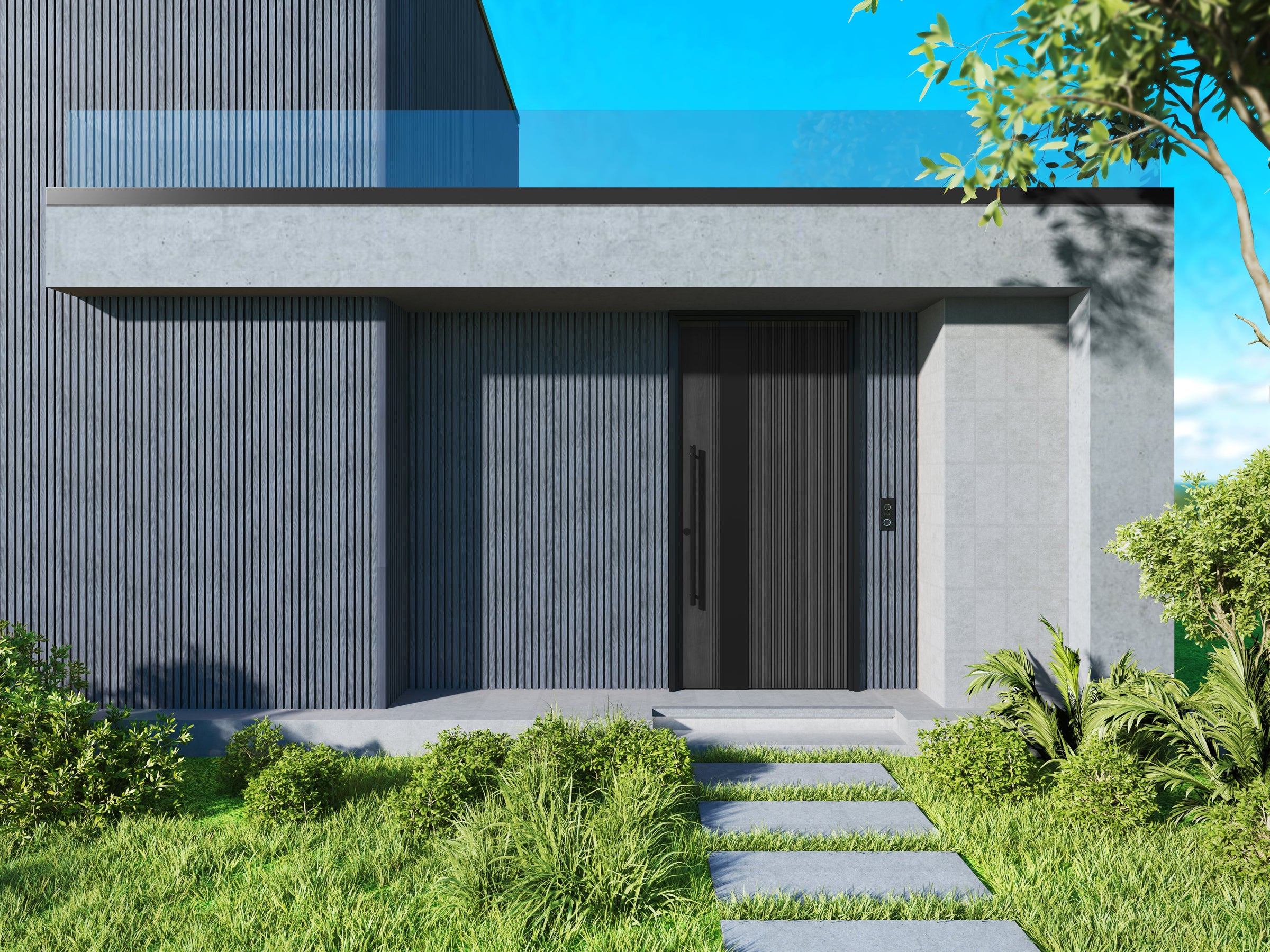 Stone Grey Exterior Wall Cladding Panel UK | 290cm